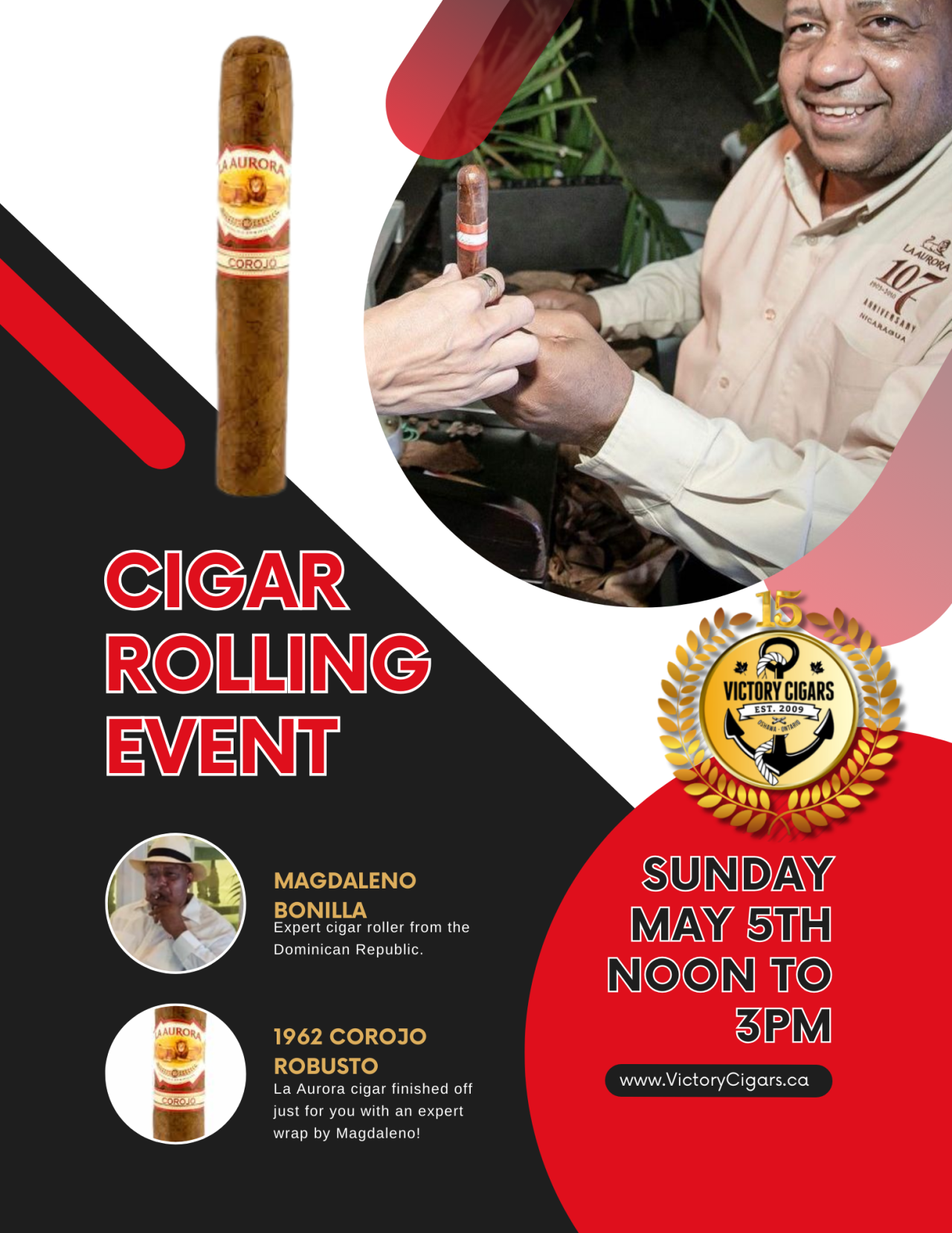 La Aurora Cigar Rolling Event Featuring Magdaleno Bonilla From The ...
