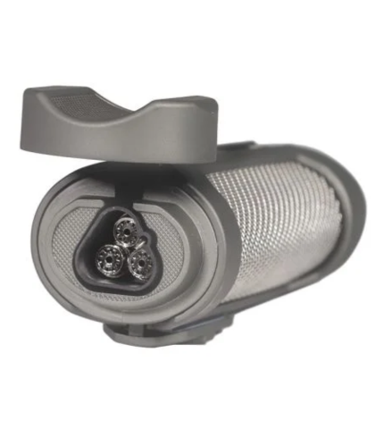 Lotus Armor Triple Torch Gunmetal Cigar Lighter - Victory Cigars