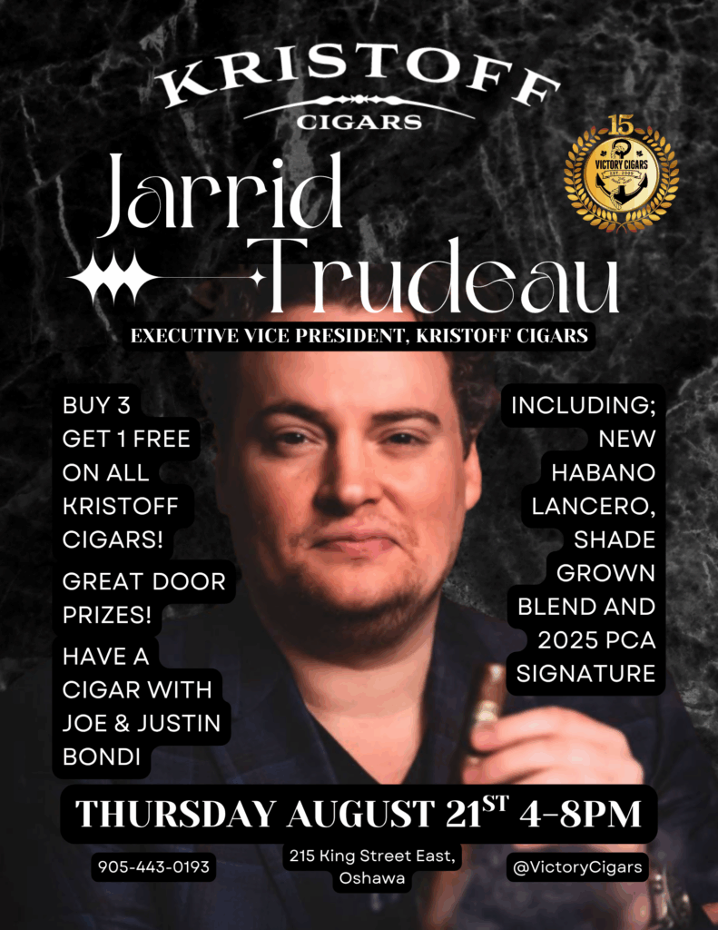 An Evening With Jarrid Trudeau, VP Of Kristoff Cigars - Victory Cigars